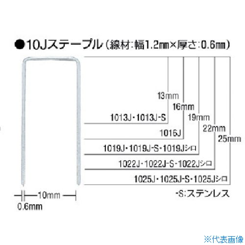 オレンジブック トラスコ中山　TRUSCOMAX ステープル 肩幅10mm 長さ25mm 5000本入り 〔品番:1025J〕[ 注番:4516630]特長用途●ベニヤ止め。仕様●肩幅(mm)：10●足長(mm)：25●線材幅(mm)：1....