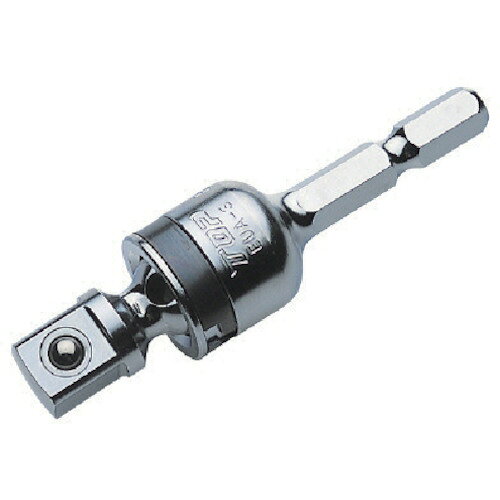 オレンジブック トラスコ中山　TRUSCOトップ工業(TOP) ユニバーサルソケットアダプター 差込角9.5mm 〔品番:EUA3〕[ 注番:4521773]特長●曲げ角度は30°、コーナー狭所でも楽々作業できます。●電動ドリルで各サイズの...
