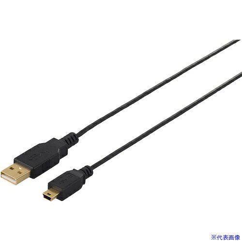 オレンジブック トラスコ中山　TRUSCOBUFFALO USB2.0ケーブル(A to miniB) スリムタイプ 2.5m ブラック 〔品番:BSUAMNSM225BK〕[ 注番:4528225]特長●パソコンとデジカメ・PSPをつなぐ...