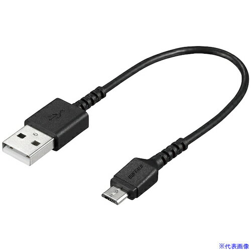 オレンジブック トラスコ中山　TRUSCOバッファロー USB2.0 A to microB ラバーブッシュスリムケーブル 1.5m ブラック 〔品番:BU2AMBS15BK〕[ 注番:4528230]特長●断線に強くしなやかなUSB2.0...