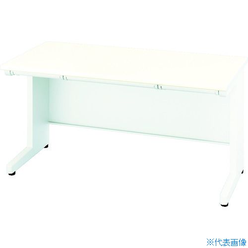 オレンジブック トラスコ中山　TRUSCONAIKI 平デスク XED型/本体:クリアーホワイト 天板:ホワイト本体:クリアーホワイト 天板:ホワイト/W1400×D700×H700 〔品番:XED147FWH〕[ 注番:4532864]特...
