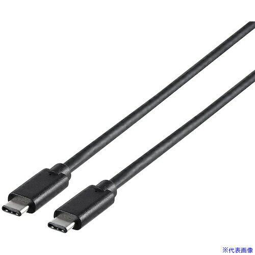 オレンジブック トラスコ中山　TRUSCOバッファロー USB3.1 Gen1ケーブル(C to C) 0.5m ブラック 〔品番:BSUCC31105BK〕[ 注番:4538116]特長●上下どちらの向きでも挿入できるUSB Type-C...