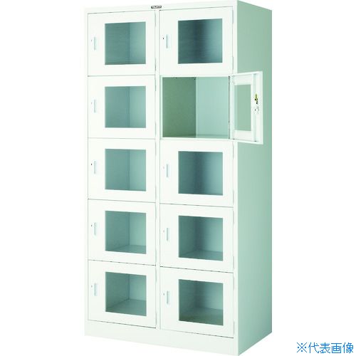 オレンジブック トラスコ中山　TRUSCOTRUSCO 多人数ロッカー10人用 窓付 〔品番:WSV10MA〕[ 注番:4541014]特長●窓付のため、中の収納物や使用状況が容易に確認できます。仕様●間口(mm)：900●奥行(mm)：5...