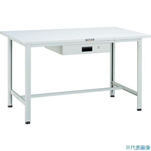 オレンジブック トラスコ中山　TRUSCOTRUSCO 軽荷重作業台(300kg)AE型 900X750XH740 薄型1段引出付 ホワイト色 〔品番:SAE0975UDK1W〕[ 注番:4546261]特長●引出しは使い勝手に応じて使いや...