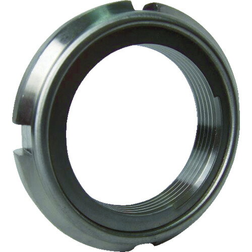 オレンジブック トラスコ中山　TRUSCOEVN ピタナット SUS M45×1.5 〔品番:PNSUS09〕[ 注番:4554540]特長●振動によるねじの緩みを防止します。●ベアリングナットと同じで菊ワッシャーが不要です。用途●ベアリン...
