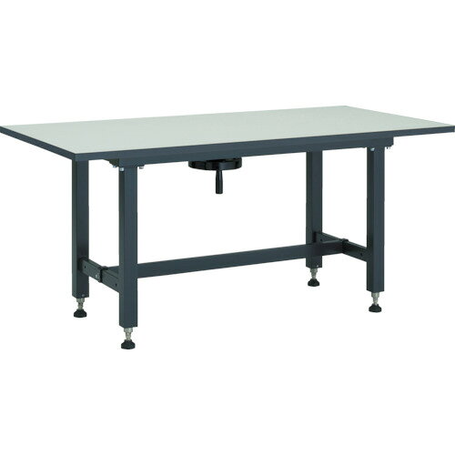 オレンジブック トラスコ中山　TRUSCOTRUSCO ハンドル昇降式作業台 900X750XH700−900 〔品番:TKSS0975H〕[ 注番:4561589]特長●ハンドル操作で4脚すべてに内蔵された昇降装置が、同時に稼働し任意の高...