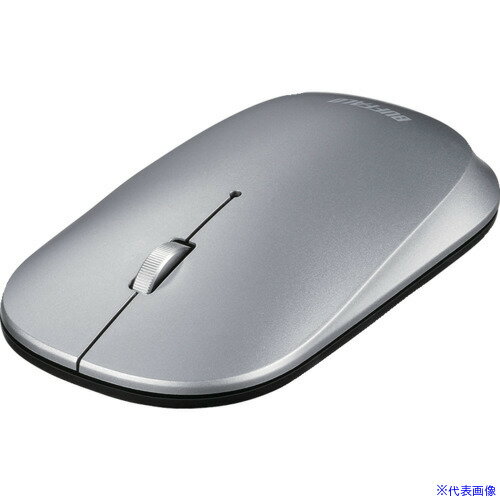 オレンジブック トラスコ中山　TRUSCOBUFFALO 薄型 3ボタン Bluetooth BlueLEDマウス ノーマル シルバー 〔品番:BSMBB330NSV〕[ 注番:4576194]特長●レシーバー不要のBluetooth接続で...