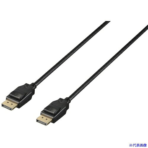 オレンジブック トラスコ中山　TRUSCOBUFFALO ディスプレイケーブル DisplayPort 2m 〔品番:BDP20BK〕[ 注番:4577760]特長●DisplayPort　ver1.2a認証●4K対応●DPCP／HDCP対...