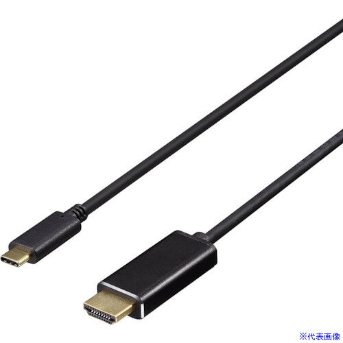 オレンジブック トラスコ中山　TRUSCOバッファロー ディスプレイ変換ケーブル USB Type-C - HDMI 1m ブラック 〔品番:BDCHD10BK〕[ 注番:4577768]特長●Type-CからHDMIに接続するケーブルです...