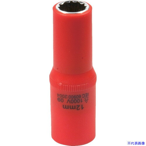 オレンジブック トラスコ中山　TRUSCOTech-EV 絶縁工具 ソケット 3/8 12mm 〔品番:OLC652012A〕[ 注番:4603711]特長●成型樹脂の絶縁被膜により今までにない被膜の薄さを実現しました。用途●電気自動車及び...