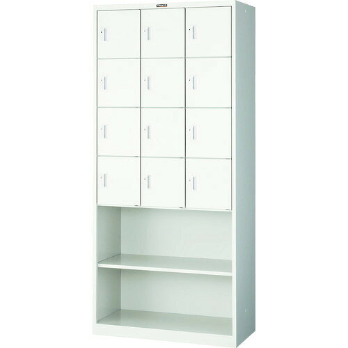 オレンジブック トラスコ中山　TRUSCOTRUSCO 小物入れロッカー3列タイプ 〔品番:SVP12AAW〕[ 注番:4627075]特長●上部の扉付部分は私物入れとして、下部のオープン部は共有のスペースとして使用できます。用途●工場見学...