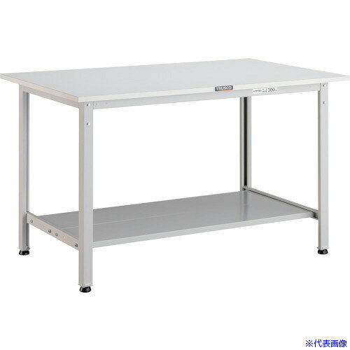 オレンジブック トラスコ中山　TRUSCOTRUSCO 軽荷重作業台(300kg)AE型 900X600XH740 下棚2枚付 ホワイト色 〔品番:AE0960LT2W〕[ 注番:4666771]特長●分割できる下棚2枚付（AELT型）で広...