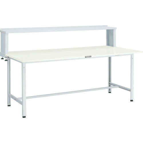 オレンジブック トラスコ中山　TRUSCOTRUSCO 軽荷重作業台(300kg)AE型 1800X900XH1044(全高) 上棚付 ホワイト色 〔品番:RAE1809YURBW〕[ 注番:4672224]特長●上棚付で工具などの整理がで...