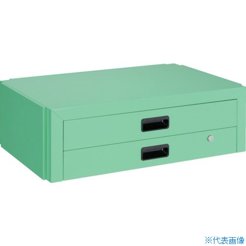 オレンジブック トラスコ中山　TRUSCOTRUSCO ツールワゴン ドルフィン用引出 2段 750X500 ヤンググリーン 〔品番:DLWS75XYG〕[ 注番:4679997]特長●収納、保管に便利です。●棚板の組付けは、支柱にナット及...
