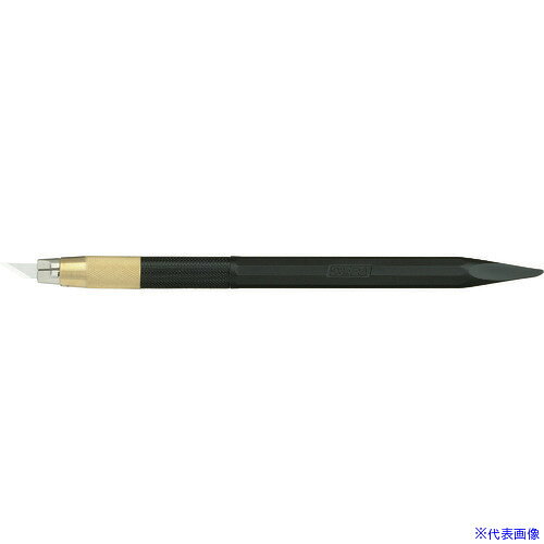 オレンジブック トラスコ中山　TRUSCOOLFA デザイナーズナイフ ブラック 〔品番:216BBK〕[ 注番:4698568]特長●強力な固定力で刃がブレず、超細密カットに適したペンタイプナイフです。●替刃ケースと組み合わせることにより...