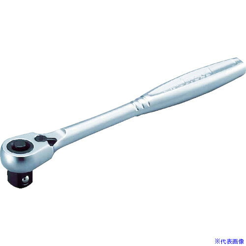 オレンジブック トラスコ中山　TRUSCOTONE コンパクトラチェットハンドル 差込角9.5mm 〔品番:RH3CH〕[ 注番:4699980]特長●ヘッド部が小さく全長が短いため狭い箇所での作業に最適です。●ソケットホールド機構でワンプ...