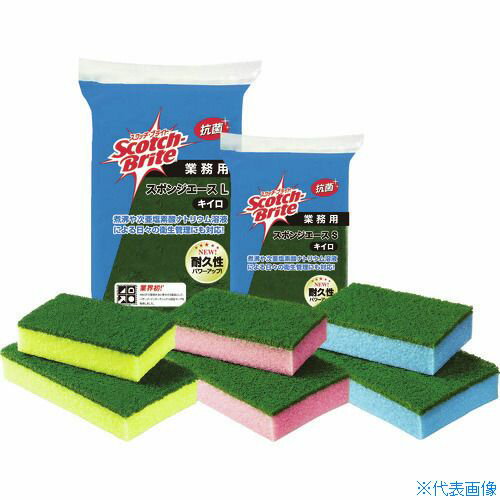 オレンジブック トラスコ中山　TRUSCO3M スコッチ・ブライト スポンジエースS 黄色 115X75mm 〔品番:ACESYEL〕[ 注番:4705122]特長●厨房の食器洗浄から床面の汚れ落としまで多目的に使える、業務用スポンジたわし...