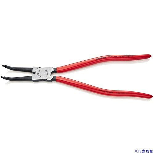 オレンジブック トラスコ中山　TRUSCOKNIPEX 穴用スナップリングプライヤー 45度 〔品番:4431J42〕[ 注番:4713605]特長●穴用スナップリングの取り付け、取り外しに適しています。●鍛造により大変頑丈です。●滑りにく...
