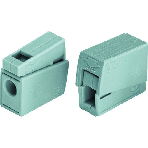 オレンジブック トラスコ中山　TRUSCOWAGO ワゴ LC−1 ライティングコネクタ グレー 100個入 〔品番:LC1〕[ 注番:4717350]特長●単線とより線の中継に最適で工具不要です。●片側差込み、片側ケージクランプタイプです...