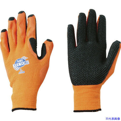 オレンジブック トラスコ中山　TRUSCOアトム エアテクターX ヘッダー付き LL 〔品番:158LL〕[ 注番:4728211]特長●独自の通気ゴム素材「ポーラス加工」により、手のひらでも通気するのでムレを軽減します。●特殊なすべり止め...