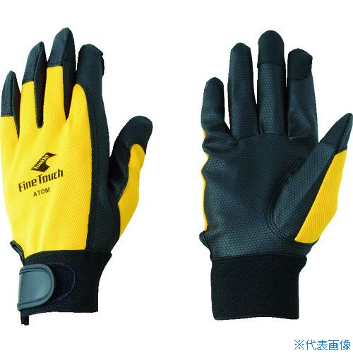 オレンジブック トラスコ中山　TRUSCOアトム ファインタッチ イエロー M 〔品番:2027YM〕[ 注番:4728394]特長●着用したままタッチパネル操作が可能なフィットグローブです。●銅繊維入りでタッチパネルがサクサク動きます。●...