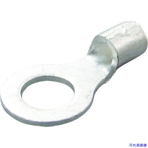 オレンジブック トラスコ中山　TRUSCOニチフ 裸圧着端子 R形(100P)より線1.04〜2.63 外寸6.6 〔品番:R24S〕[ 注番:4731298]特長●接触面(舌部)が丸く、ねじ固定用の取り付け穴がある裸圧着端子です。用途●軟...