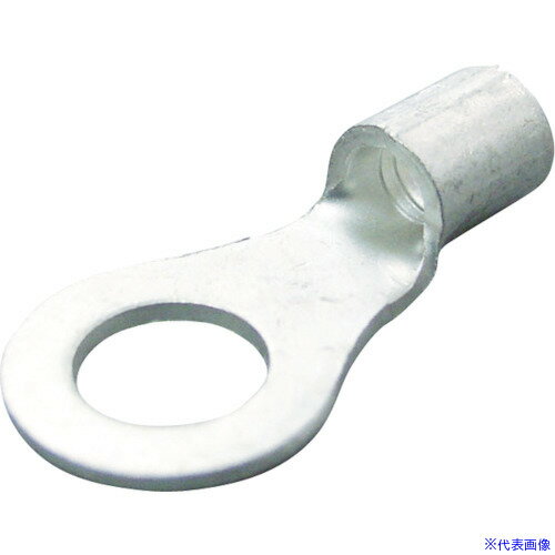 オレンジブック トラスコ中山　TRUSCOニチフ 裸圧着端子 R形 (1Pk(袋)＝100個入) 〔品番:R3.56〕[ 注番:4731379]特長●接触面（舌部）が丸く、ねじ固定用の取り付け穴がある裸圧着端子です。用途●軟銅のより線、また...