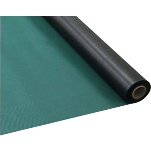 オレンジブック トラスコ中山　TRUSCOワニ印 塩ビ養生マット B山(ライン) 緑 1.5mm厚×915mm×20m巻 〔品番:003020〕[ 注番:4739230]特長●エンボス加工により滑りにくく、また高級感があるので事務所など、様...