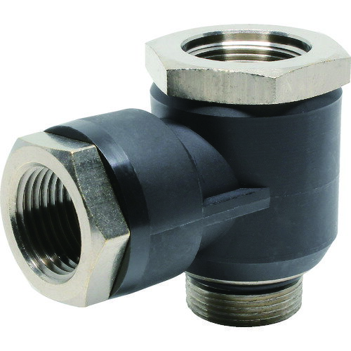 オレンジブック トラスコ中山　TRUSCOPISCO メインブロック エア取出ポート ユニバーサルテーパ 〔品番:MHT1803〕[ 注番:4744926]特長●集中分配等の組立型マニホールドです。●鋼管配管と同流量を確保でき、外観寸法は約...