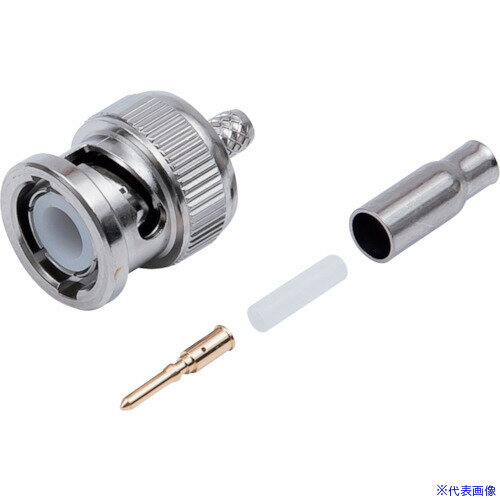 オレンジブック トラスコ中山　TRUSCOTYC BNCコネクタストレートプラグ 〔品番:BNCP1.5AK〕[ 注番:4745984]特長●1.5D-2V、1.5D-QEV、EM-1.5D-2Eケーブルに適合するBNC型ストレートプラグで...