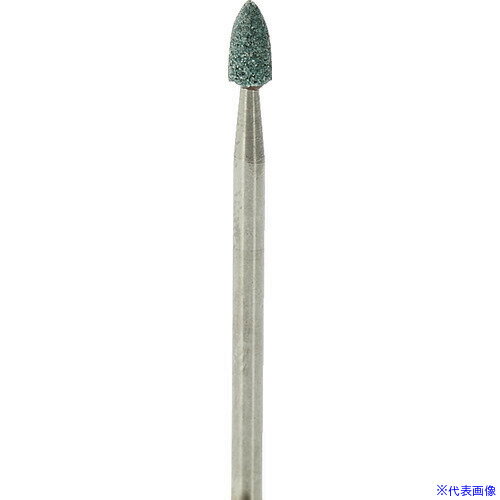 オレンジブック トラスコ中山　TRUSCOナカニシ 軸付砥石 10本入 砲弾型 φ3.1×6×軸φ2.34 GC #150 〔品番:42112〕[ 注番:4765371]特長●振れ精度を極めて小さく抑え、振動・ビビりの少ない精度の高い軸付砥...