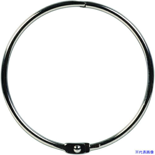 オレンジブック トラスコ中山　TRUSCOVELOS カードリング NO.80 78mm 〔品番:JL80〕[ 注番:4784907]特長●ビニールシートや厚紙の見本帳などに最適です。仕様●色：シルバー●内径(mm)：71●線径(mm)：3...