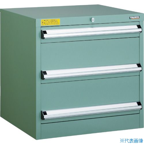 オレンジブック トラスコ中山　TRUSCOTRUSCO VE6S型中量キャビネット 600X550XH600 引出3段 〔品番:VE6S606〕[ 注番:4790804]特長●セーフティロック機構付のため引き出しを1段開けていると安全機構が...