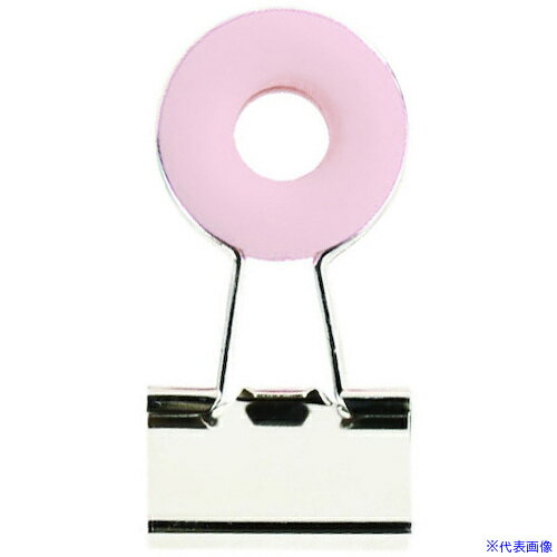 オレンジブック トラスコ中山　TRUSCOVELOS ドーナツクリップ ライトピンク 〔品番:DCD11LP〕[ 注番:4791256]特長●かわいいドーナツ型クリップ仕様●挟口寸法(mm)：32●とじ枚数(枚)：約90●色：うすピンク●縦...
