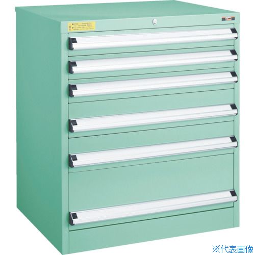 オレンジブック トラスコ中山　TRUSCOTRUSCO VE7S型中量キャビネット 700×550×H800 引出6段 〔品番:VE7S803〕[ 注番:4791258]特長●セーフティロック機構付のため引き出しを1段開けていると安全機構が...