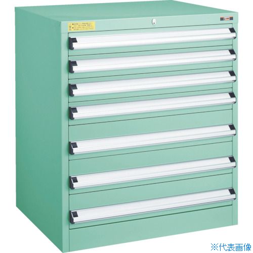 オレンジブック トラスコ中山　TRUSCOTRUSCO VE7S型中量キャビネット 700×550×H800 引出7段 〔品番:VE7S806〕[ 注番:4791282]特長●セーフティロック機構付のため引き出しを1段開けていると安全機構が...