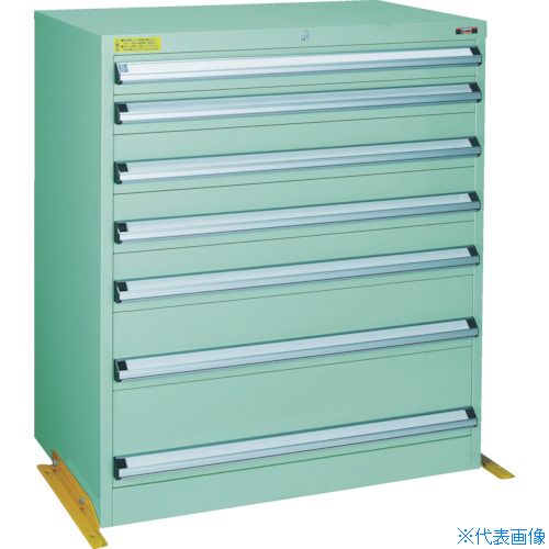オレンジブック トラスコ中山　TRUSCOTRUSCO VE9S型中量キャビネット 転倒防止金具付 880X550 〔品番:VE9S1001TK〕[ 注番:4791321]特長●セーフティロック機構付のため引き出しを1段開けていると安全機構...