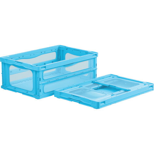 オレンジブック トラスコ中山　TRUSCOサンコー 折りたたみコンテナー 559210 マドコンライトO−55Bブルー 〔品番:SKMLOO55BBL〕[ 注番:4797299]特長●マドコンよりも最大20％軽く、折りたたんだ際に30％薄く...