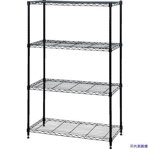 オレンジブック トラスコ中山　TRUSCOIRIS 104997 カラーメタルラック 750X350X1230 ブラック 〔品番:CMM75124BK2〕[ 注番:4834844]特長●お好みに合わせて5色選べるカラーメタルラックです。●ス...