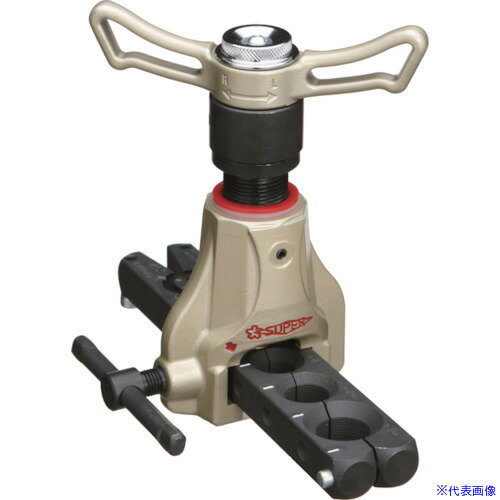 オレンジブック トラスコ中山　TRUSCOスーパー ラチェット型フレアリングツール(偏芯式) 新冷媒・新規格対応 〔品番:TF456WGH〕[ 注番:4836626]特長●ラチェット機構により、ハンドルを持ち換える必要がないため、手が疲れず...