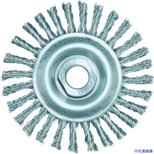 オレンジブック トラスコ中山　TRUSCOLESSMANN パイプラインブラシ Φ115 高張度鋼線 0.5 〔品番:47220432〕[ 注番:4840402]特長●高品位の線材を使用したノット（ひねり）加工品で、高い研削力と研掃力に優れ...