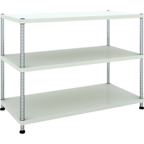 オレンジブック トラスコ中山　TRUSCOTRUSCO スチールラック フェニックスラック 1200X600 3段 W色 抗菌粉体塗装 〔品番:PER3463W〕[ 注番:4844718]特長●デザイン性・抗菌性に優れたパイプ棚です。仕様●...