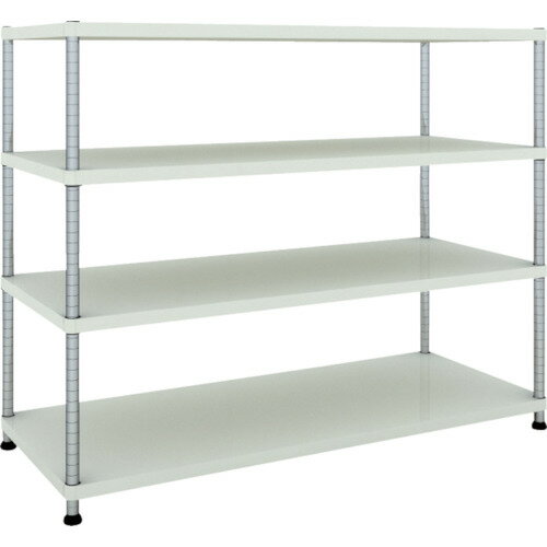 オレンジブック トラスコ中山　TRUSCOTRUSCO スチールラック フェニックスラック 1500X600 4段 W色 抗菌粉体塗装 〔品番:PER4564W〕[ 注番:4844955]特長●デザイン性・抗菌性に優れたパイプ棚です。仕様●...