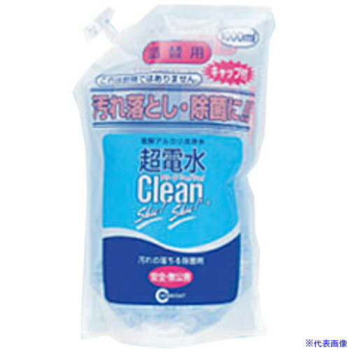 オレンジブック トラスコ中山　TRUSCOEBM アルカリ洗浄剤 超電水 クリーンシュシュ 詰替用 LL−1000 〔品番:7496520〕[ 注番:4861284]特長●冷蔵庫、ガラス、鏡、床、プラスチック、キャビネット、便座などの洗浄、...