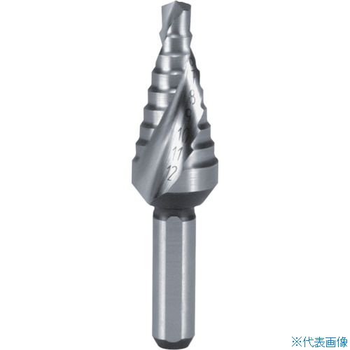 オレンジブック トラスコ中山　TRUSCORUKO 2枚刃スパイラルステップドリル 12mm ハイス 短尺 〔品番:101061〕[ 注番:4863585]特長●CBN研磨とスパイラルフルートによりビビりを最小限に抑えて高い切削性能を発揮し...
