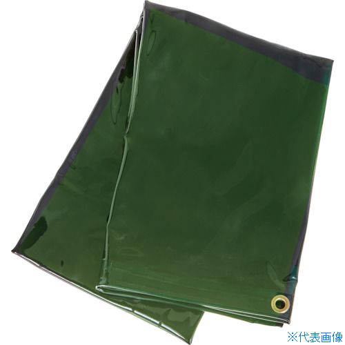 オレンジブック トラスコ中山　TRUSCOTRUSCO 溶接遮光シートのみ 0.35T×W970×H1470 緑 〔品番:B153GN〕[ 注番:4875273]特長●溶接遮光フェンス用の替シートです。●周囲折り返しターポリン補強により強度...