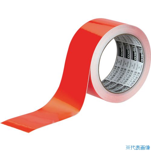 オレンジブック トラスコ中山　TRUSCOTRUSCO 蛍光ラインテープ50mmx10m レッド 〔品番:TLK5010R〕[ 注番:4887051]特長●鮮やかな蛍光色のラインテープです。●照明によって蛍光を発し鮮明に見えるため、強い注意...