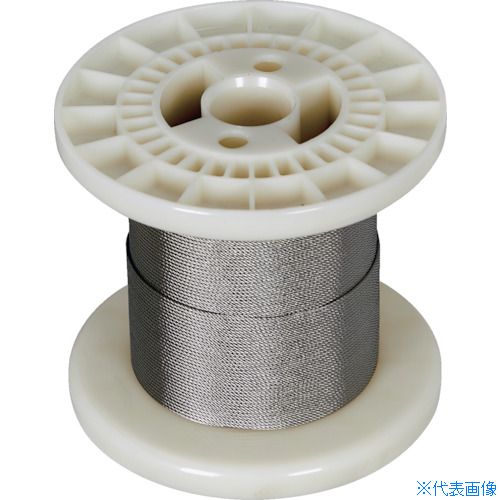 オレンジブック トラスコ中山　TRUSCOTRUSCO ステンレスワイヤロープ Φ1.0mmX100m 〔品番:CWS1S100〕[ 注番:4891309]特長●ステンレスロープは耐食性、耐錆性、耐熱性、耐摩擦性に優れます。●特に海水中で使...