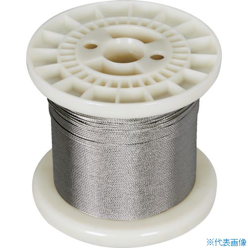 オレンジブック トラスコ中山　TRUSCOTRUSCO ステンレスワイヤロープ Φ1.0mmX200m 〔品番:CWS1S200〕[ 注番:4891317]特長●ステンレスロープは耐食性、耐錆性、耐熱性、耐摩擦性に優れます。●特に海水中で使...