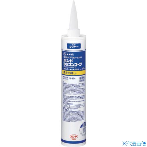 オレンジブック トラスコ中山　TRUSCOコニシ シリコンコーク防かび剤入 クリヤー 330ml #59084 〔品番:59084〕[ 注番:4922115]特長●防カビ剤入りのため、特に水まわりのシールに適しています。●日本シーリング工業...